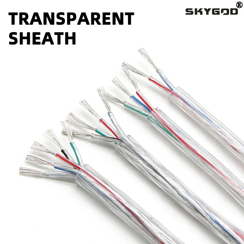 Cable-de-alimentaci-n-transparente-de-1-2-5m-Cable-electr-nico-de-cobre ...