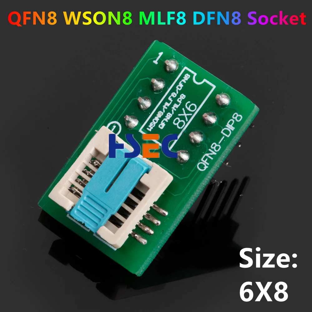 qfn8-wson8-mlf8-mlp8-dfn8-to-dip8-programmer-adapter-8X6mm-6x5-Socket ...