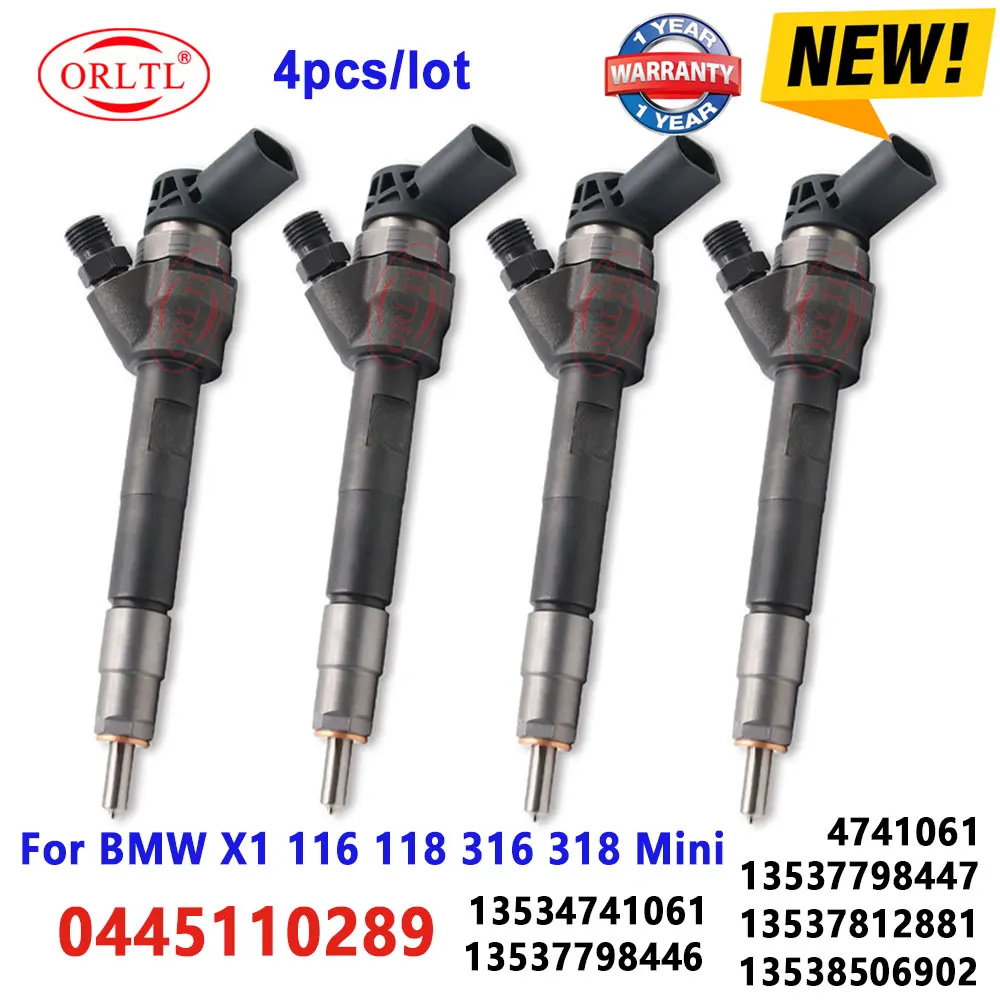4PCS 0445110289 Diesel Injector 13537798446 Auto Spare Parts Nozzle 0 ...