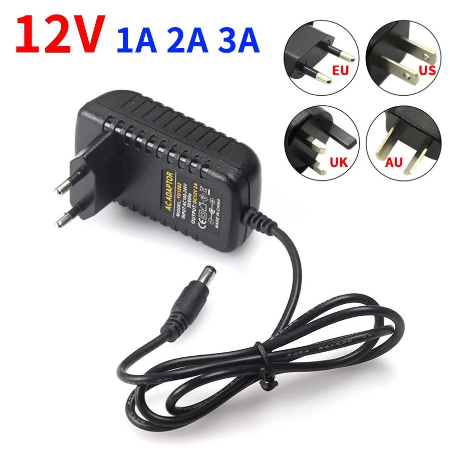 DC-12V-1A-2A-3A-Power-Supply-AC100-240V-Converter-Adapter-DC12V-EU-US ...
