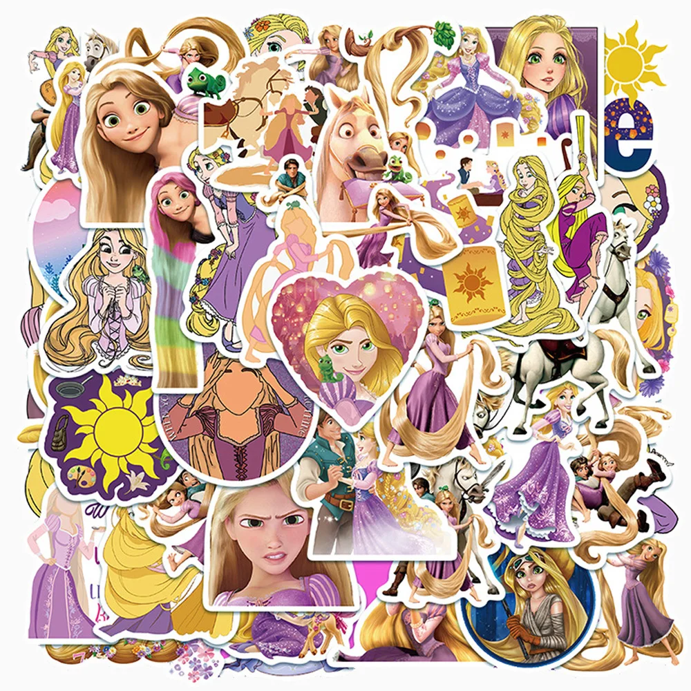 10/30/50pcs Disney Movie Tangled Rapunzel Cartoon Stickers Aesthetic ...