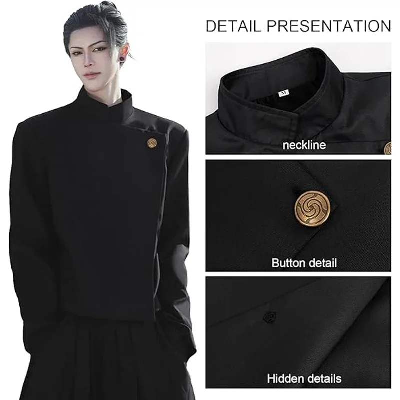 High-School-Gojo-Satoru-Cosplay-Costume-Uniform-for-Men-Jujutsu-Kaisen ...