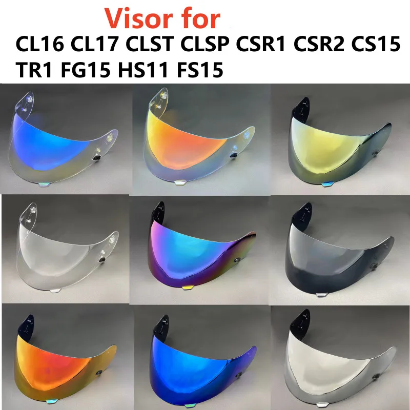 Helmet Visor for CL16 CL17 CLST CLSP CSR1 CSR2 CS15 TR1 FG15 HS11 FS15 ...