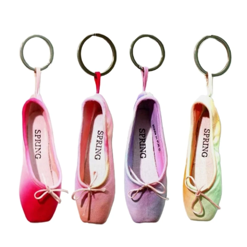 Handmade-Ballet-Keychain-Colorful-Satins-Surfaces-Shoe-Keyrings-for ...