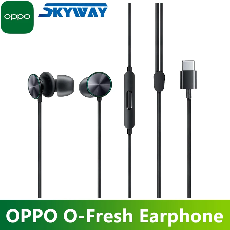 Original-OPPO-O-Fresh-Stereo-Earphones-Hi-Res-Type-C-And-3-5mm-Headsets ...
