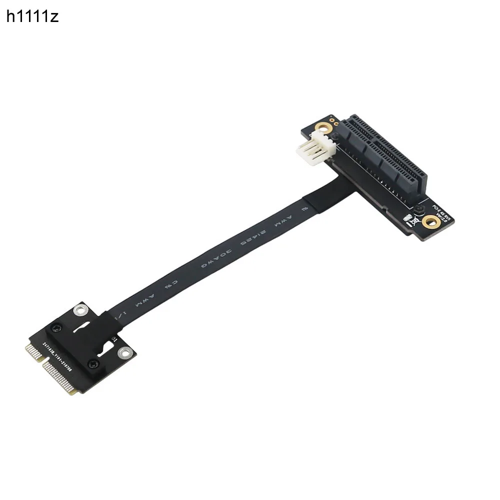 PCI E Riser 270 Degree Mini PCIe To PCI E 4X Adapter Converter Cable ...