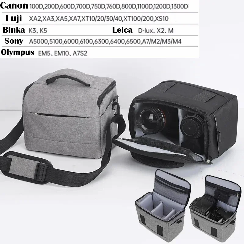 DSLR Bag Handbags Nylon Shoulder Bag Camera Case Portable Photographer ...