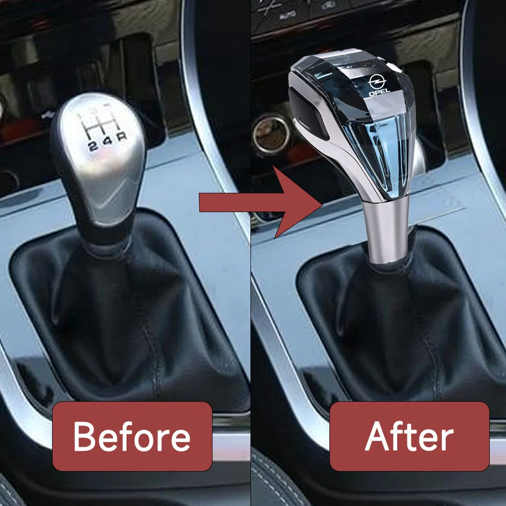 Car-Universal-Crystal-Handle-Gear-Shift-Knob-Gear-Head-with-LED-For ...