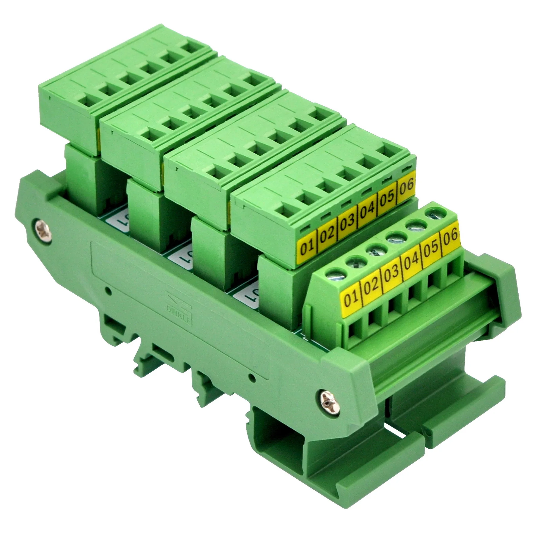 Slim-DIN-Rail-Mount-10A-300V-5x6-Position-Pluggable-Screw-Terminal ...