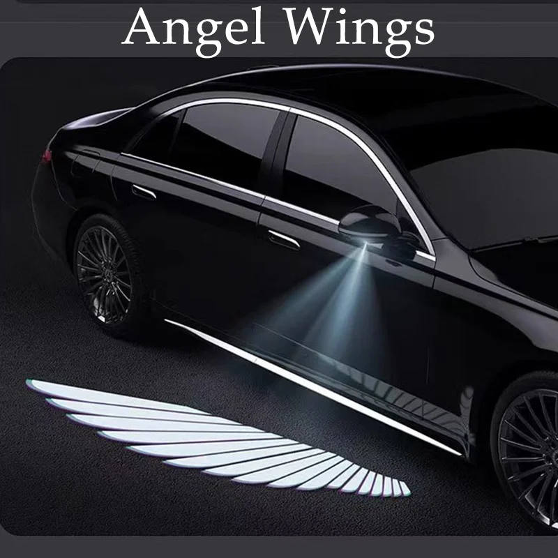 The-latest-car-rearview-mirror-welcome-light-Angel-Wings-Wing-lamp ...
