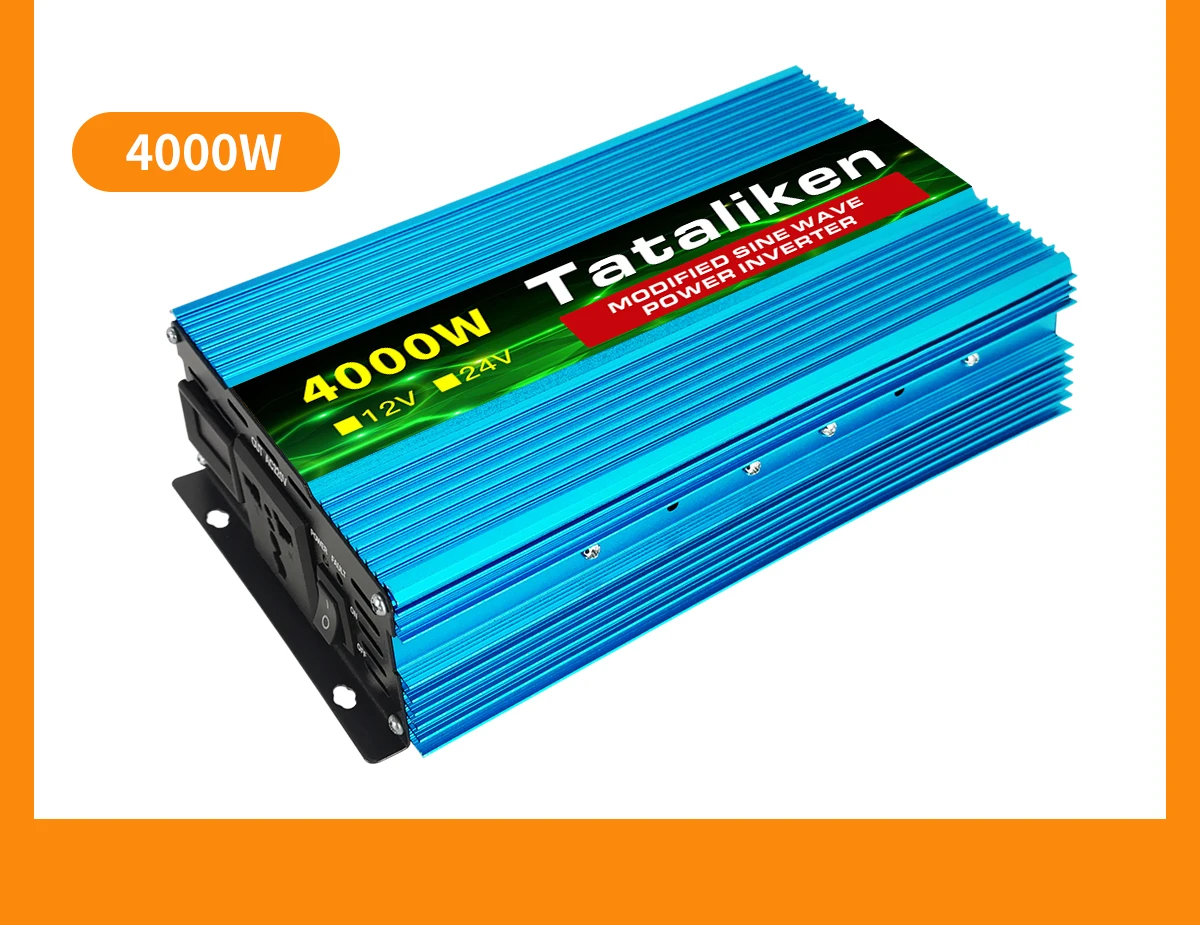 high power inverter Ac 220v 600w1500w3000w4000w dc 12v correction wave ...