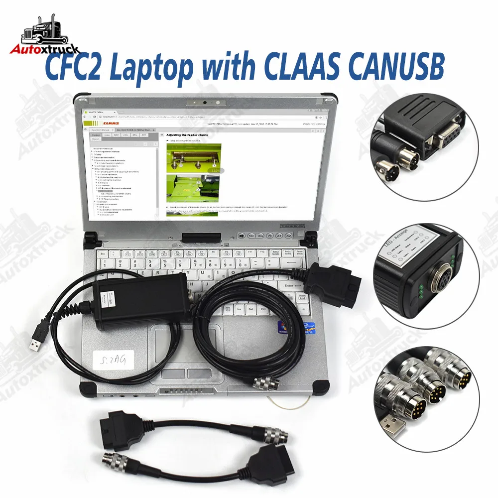 For Claas Diagnostic Canbus Metadiag + Cfc2 Laptop Class Agriculture ...