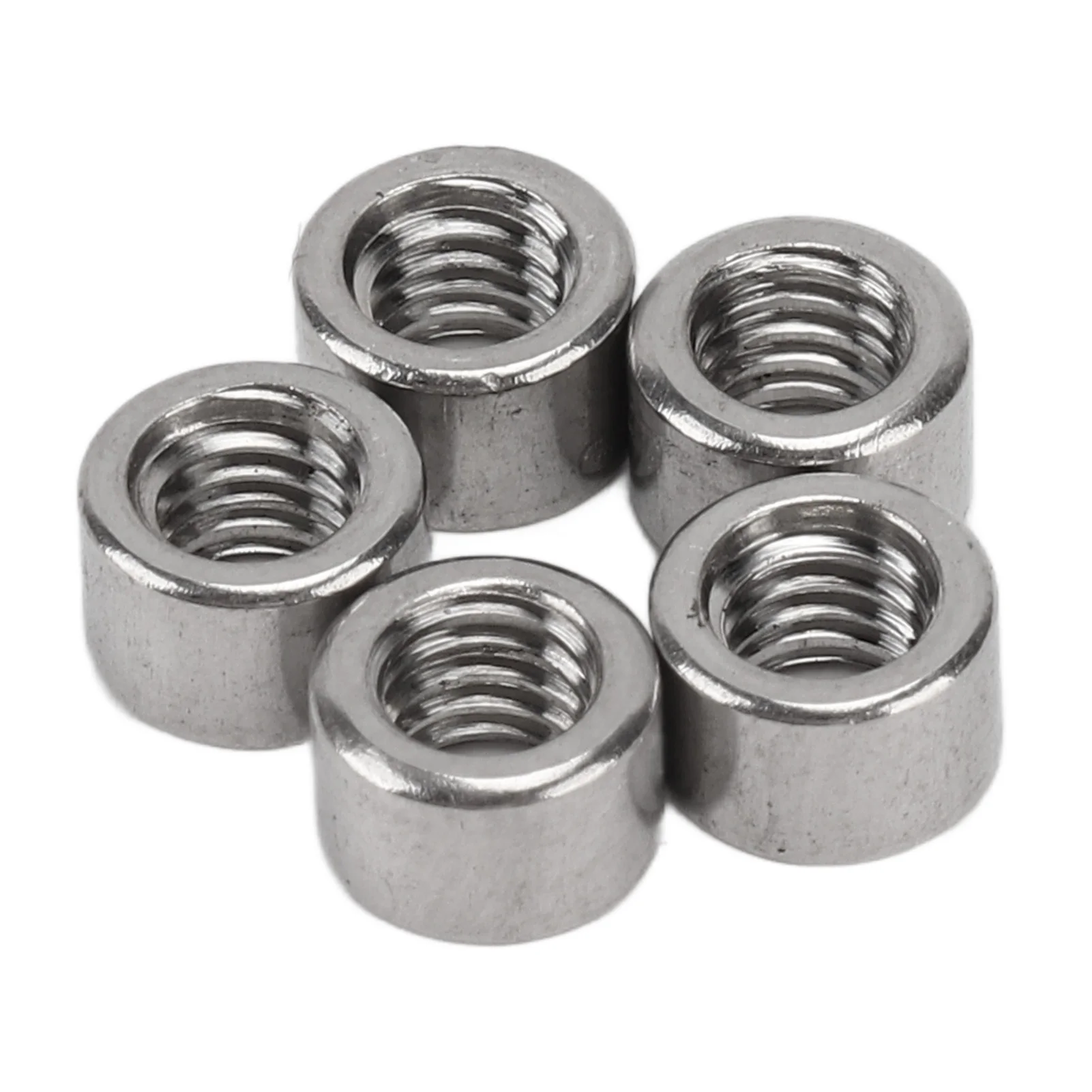 50 Pcs Round Coupling Nut M4x0.7 4mm Length 304 Stainless Steel Sturdy ...