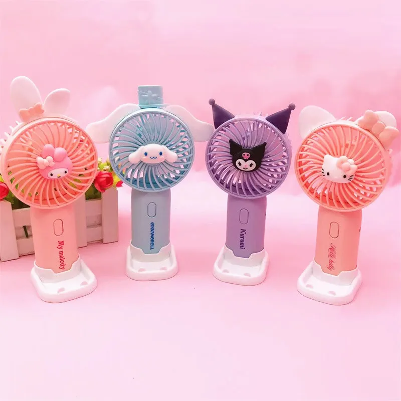 Sanrio-Fan-Kawaii-Anime-Surrounding-Kuromi-Melody-Summer-Tool-Portable ...