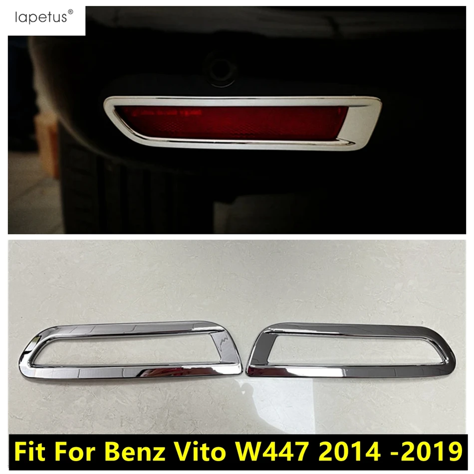 Rear-Tail-Fog-Light-Lamp-Frame-Decoration-Cover-Trim-For-Mercedes-Benz ...