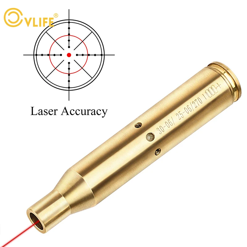 CVLIFE-Red-Bore-Dot-Laser-Brass-Boresight-70-30-06-25-06-CAL-Cartridge ...