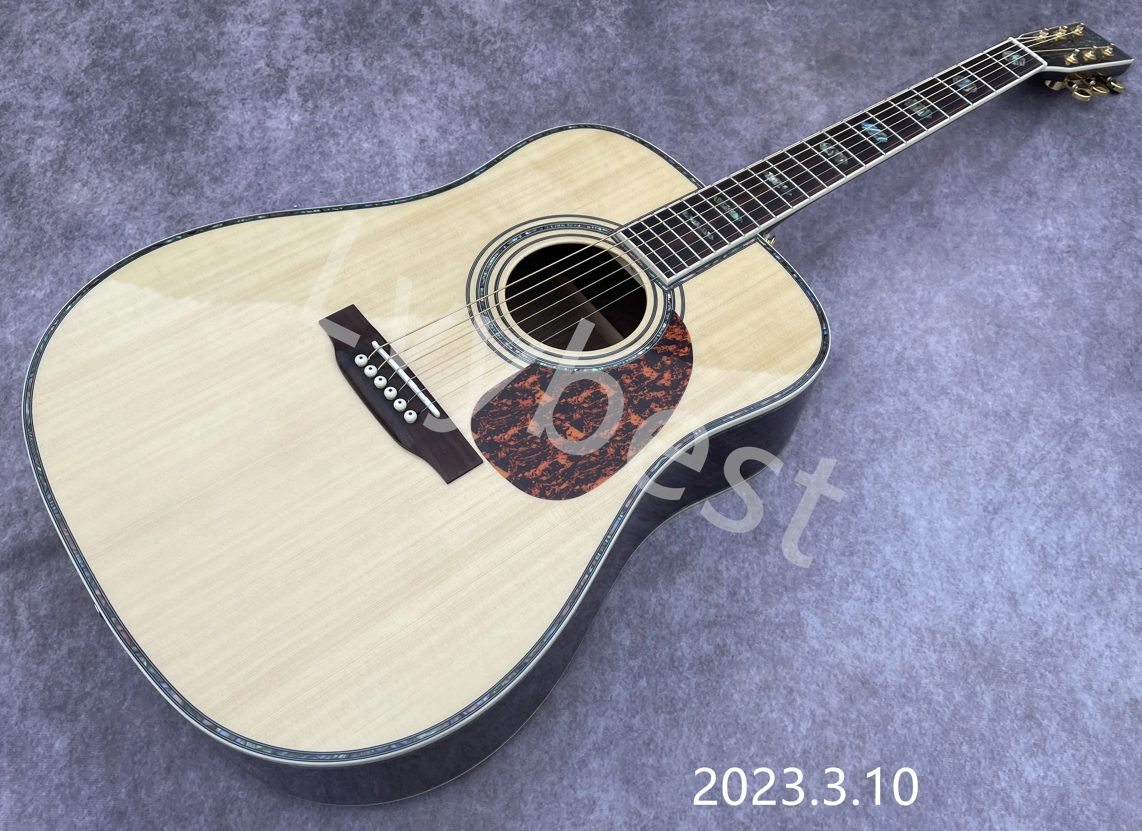 Colored Acoustic Guitar