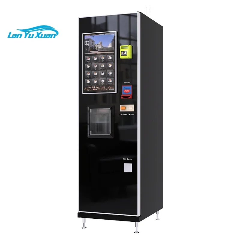 Bill-and-Coin-Operated-Coffee-Machine-with-Coffee-Beans-Grinder-for ...