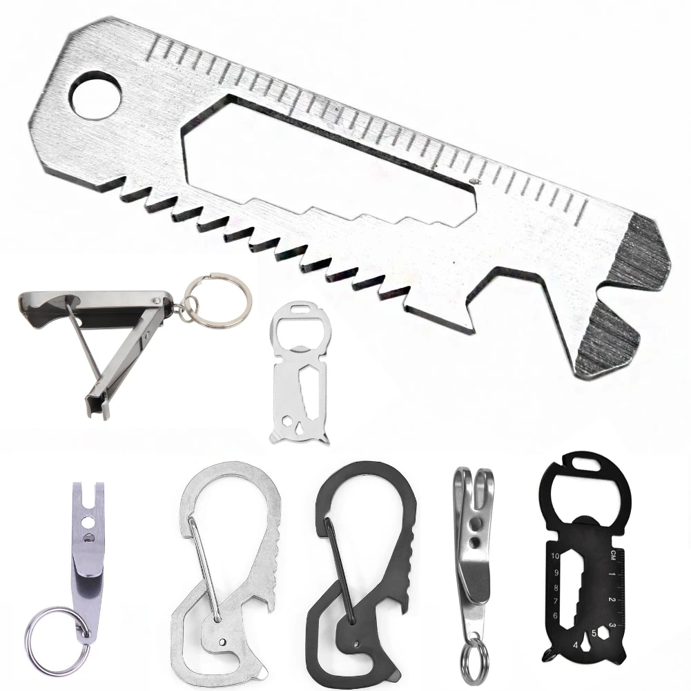 Edc Survival Tool Keychain | Keychain Tools Pocket Camp - 6 1 Edc ...