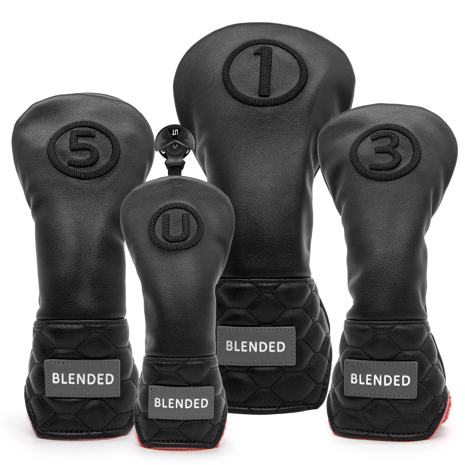 Black Color High Quality Golf Club Head Covers Golf Fariway Wood Covers ...