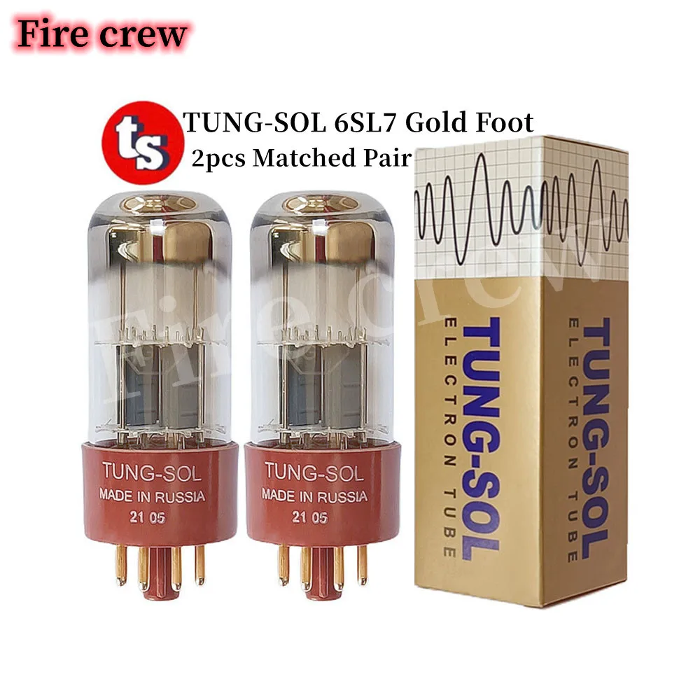 Fire Crew TUNG SOL 6SL7 Gold Foot 6SL7GT Vacuum Tube Upgrade 6N9P 6H9 ...