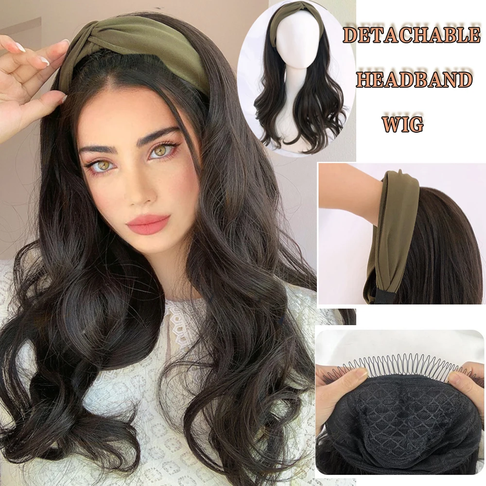 Perfecsauna-perruque Synthétique Longue Et Bouclée Pour Femme ...