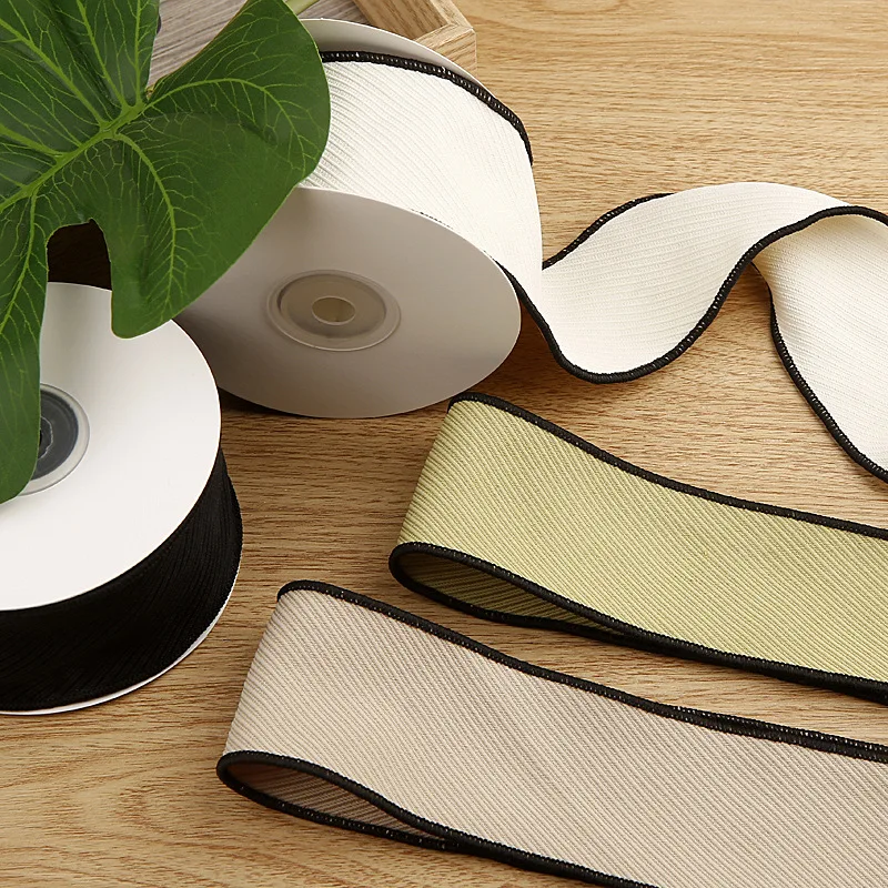 9-10-Yards-30MM-50MM-Winter-Fish-Tail-Twill-Rough-Edge-Ribbon-1104R25 ...