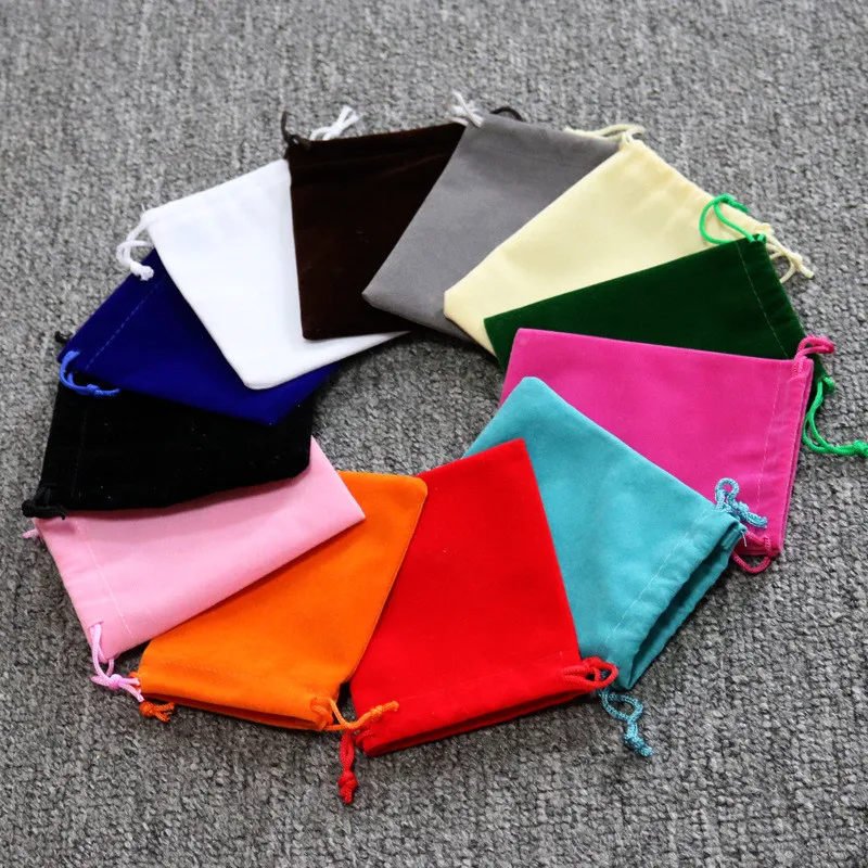 100pcs-Drawstring-Velvet-Bag-8x10CM-Drawstring-Calabash-Pouch-Jewelry ...