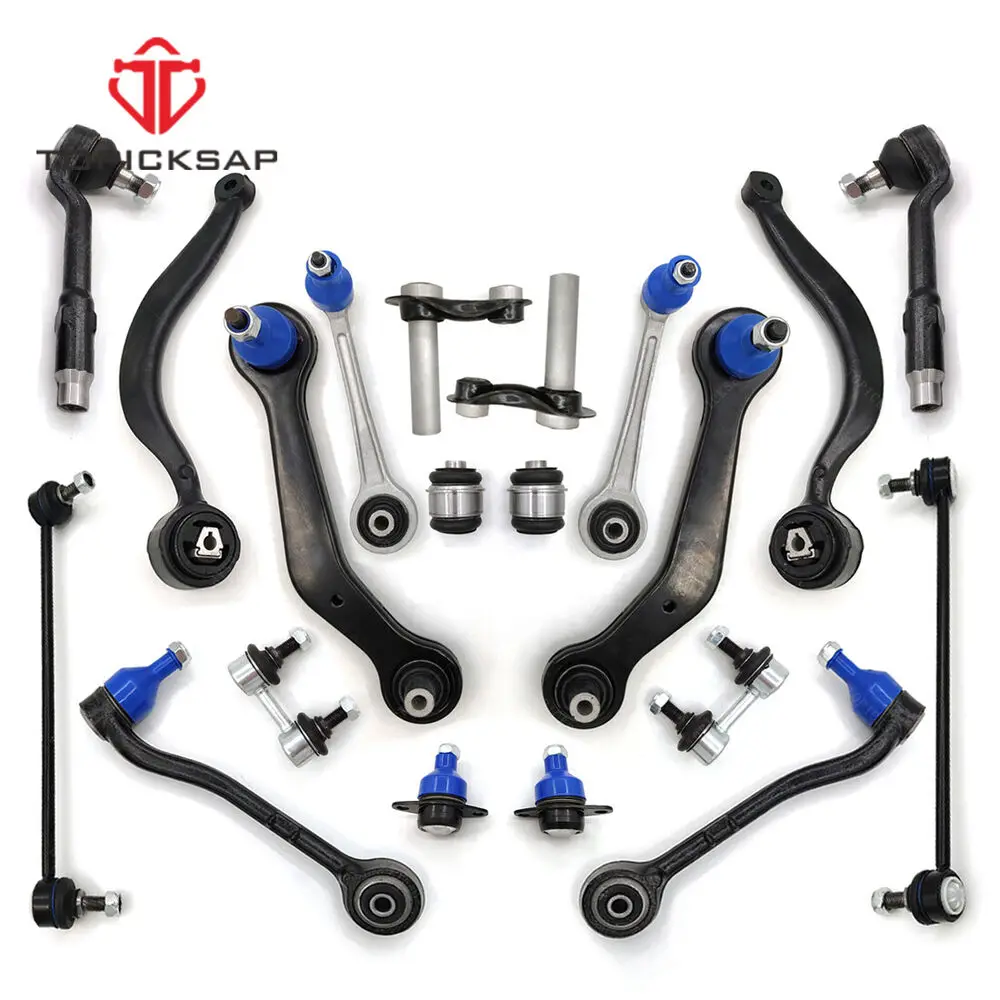 TOPICKSAP 프론트 리어 컨트롤 암 볼 조인트 스웨이 바 엔드 링크 키트 세트, BMW X5 E53 33326774796 ...