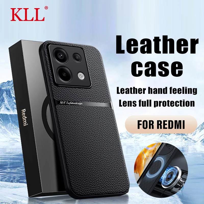high-grade-Leather-Magnetic-Case-for-Xiaomi-Redmi-Note-13-12-11-10-9 ...
