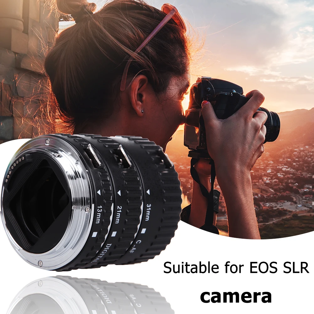 Camera Macro Lens Extension Tube for Canon EF EF-S Camera Auto Focus ...