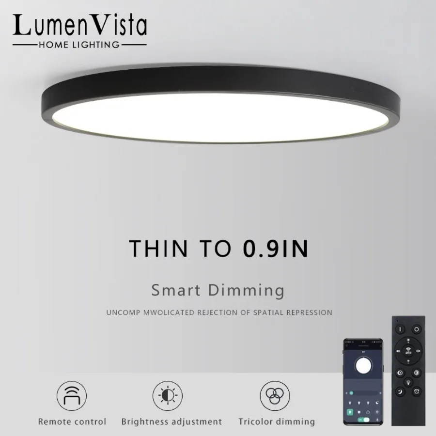 Modern-LED-20-Inch-Large-Ceiling-Light-APP-Remote-Control-Intelligent ...