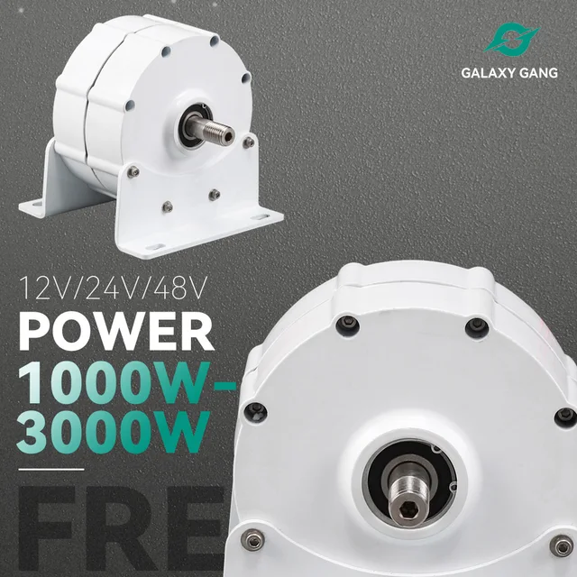 Electric Generator Wind Dynamo Water Turbine 1000W 2000W 3000W 12V 24V ...