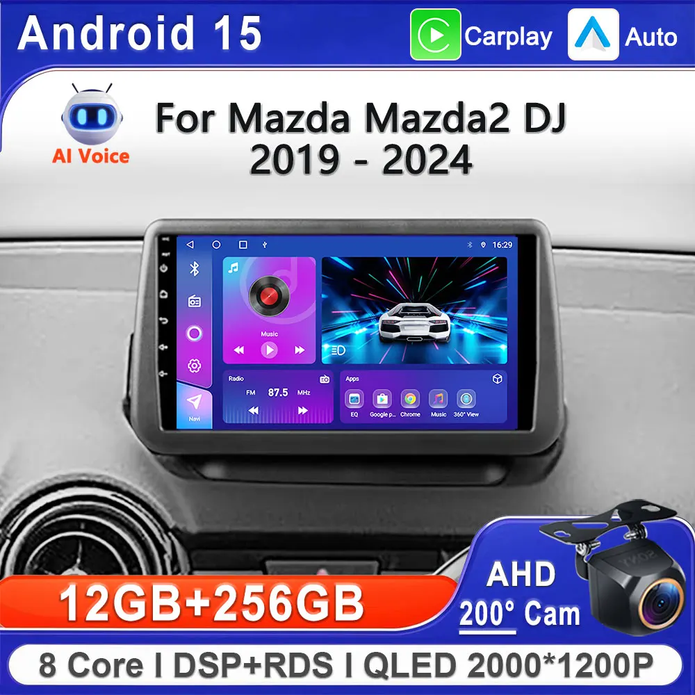 Android 15 2K Incell Screen Multimedia For For Mazda Mazda2 DJ 2019 ...