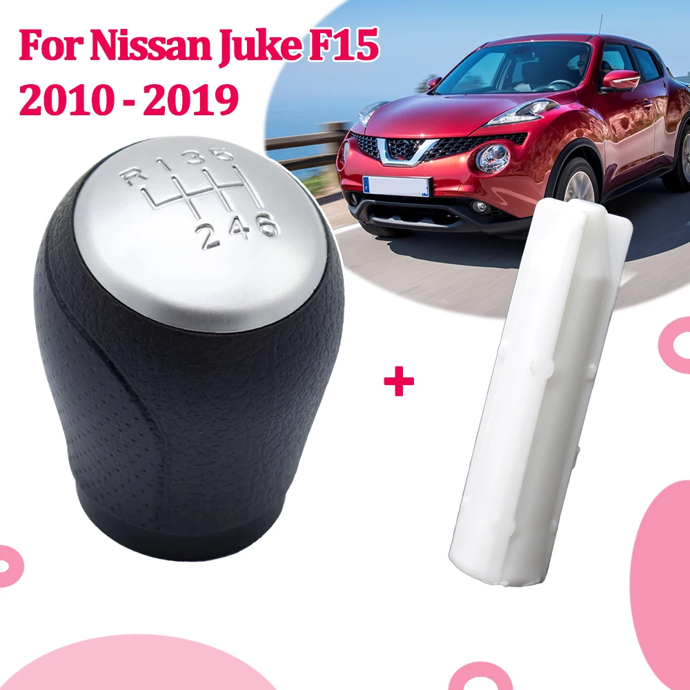 Gear Shift Knob 6 Speed For Nissan Juke F15 2010 - 2019 Stick Shifter ...