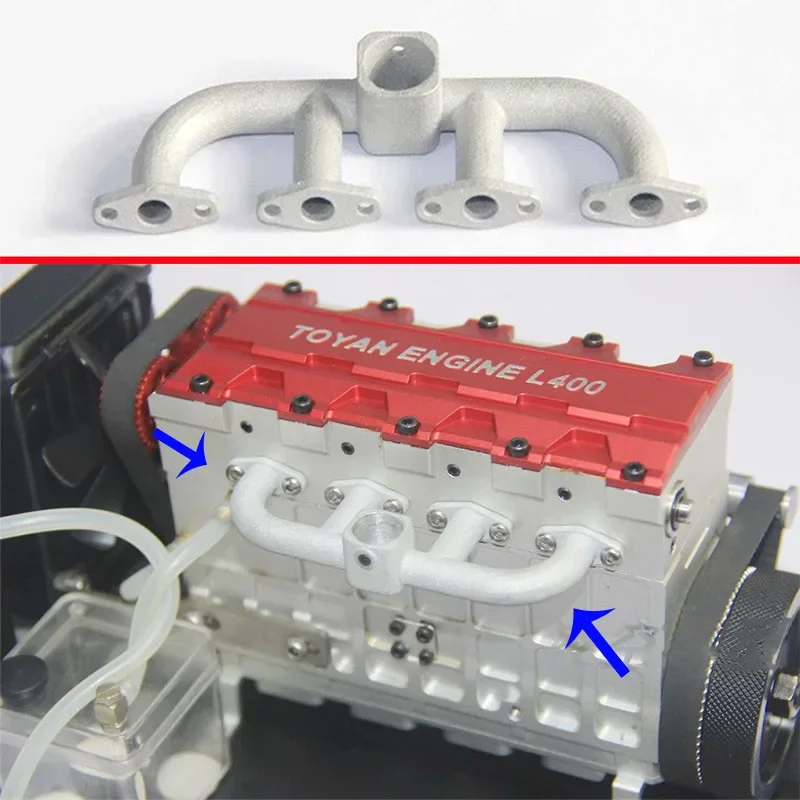 TOYAN-FS-L400-Four-Cylinder-Methanol-Engine-Exhaust-Silencer-Pipe ...