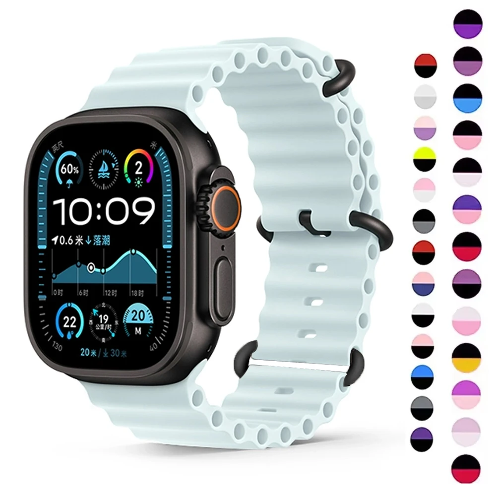 Ocean Band for Apple watch Ultra 49mm 45mm 46mm 42mm 44mm 40mm 41mm ...