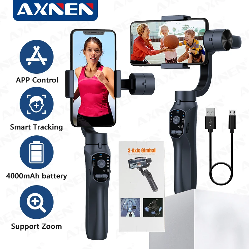 AXNEN-F10-3-Axis-Gimbal-Stabiliser-with-Zoom-and-Face-Follow-for ...
