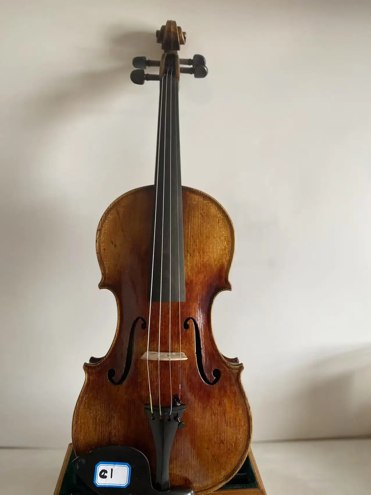 Professional Guarneri violin 4/4 100% Handmade oily varnish flamed ...
