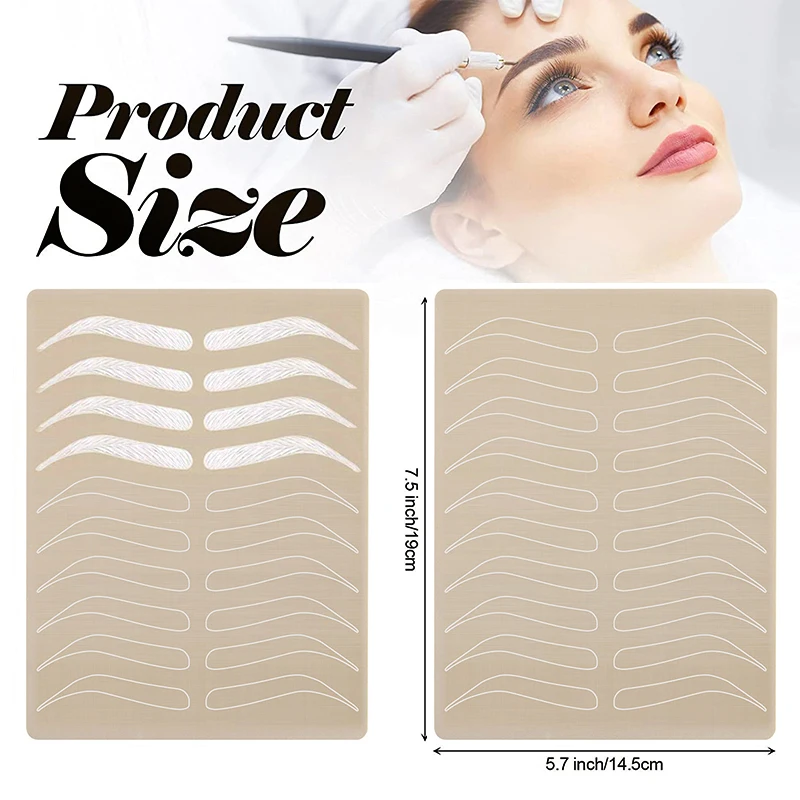 1/3/5pcs Microblading Eyebrow Practice Skin Latex Simulation Permanent ...