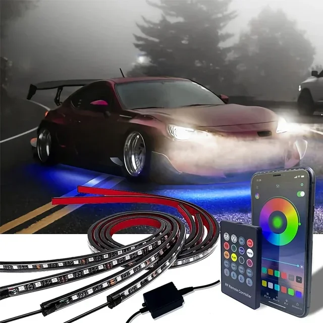 RGB LED Underglow Flexible Strip Lights – THE CAR ADDICT