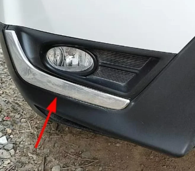 Car front fog light strip stainless steel brightness 2017 2018 for ...