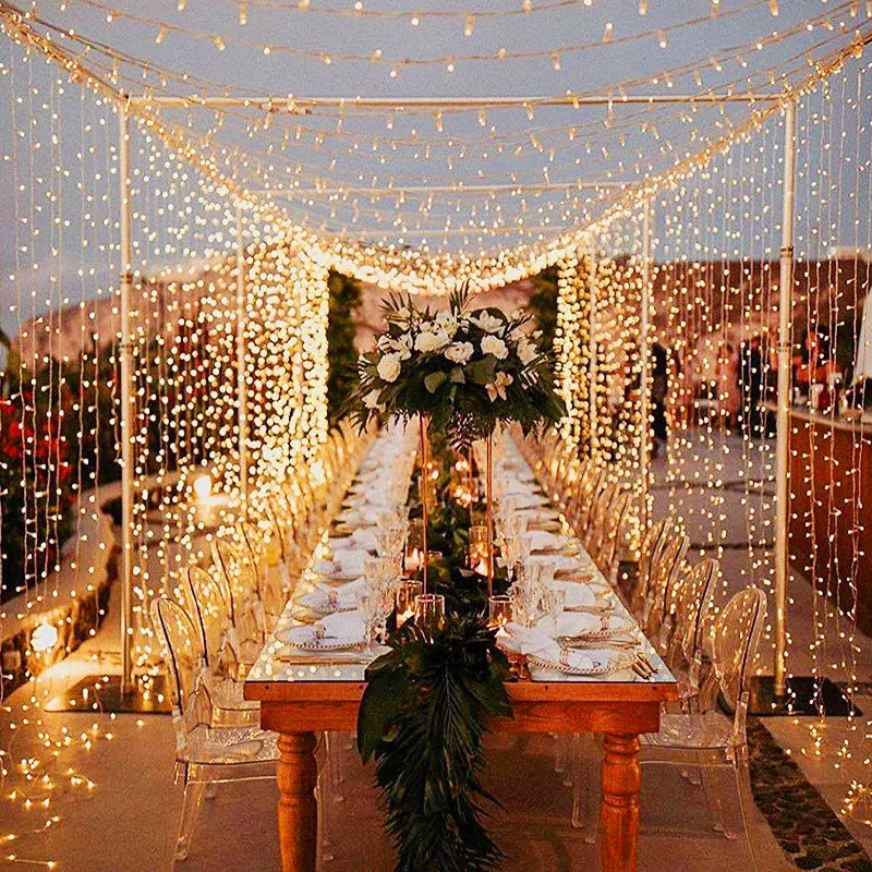 String Lights Wedding Indoor