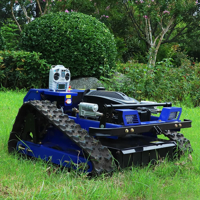 Customized-Robotic-Remote-Control-Lawn-Mower-for-Shrub-4-Stroke-Crawler ...