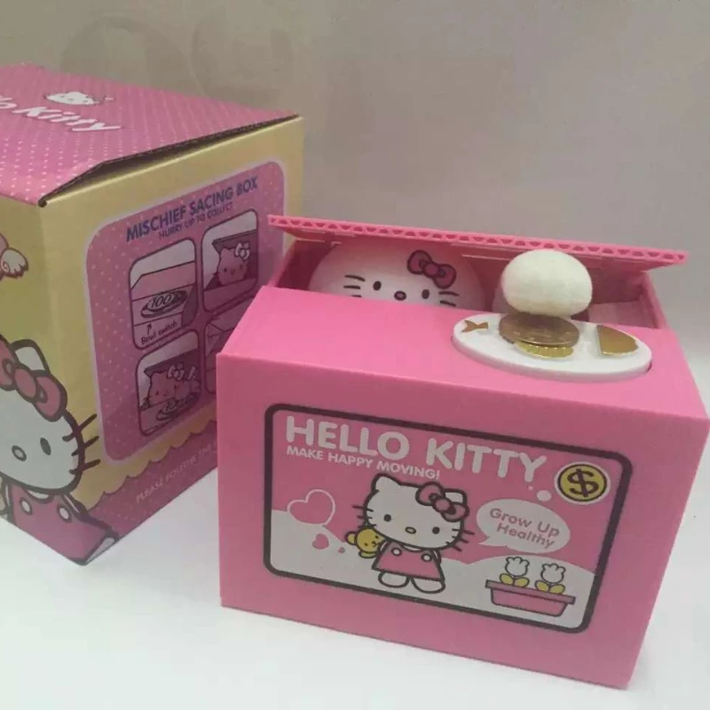 Banco-de-monedas-el-ctrico-de-Hello-Kitty-para-ni-os-Gato-de-acero-de ...