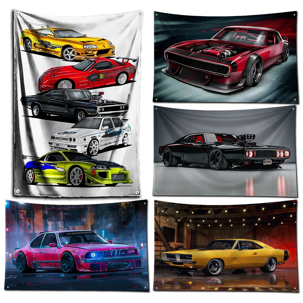 3x5-Ft-Highthorsepower-Modified-Super-Racing-Car-Flag-Polyester-Digital ...