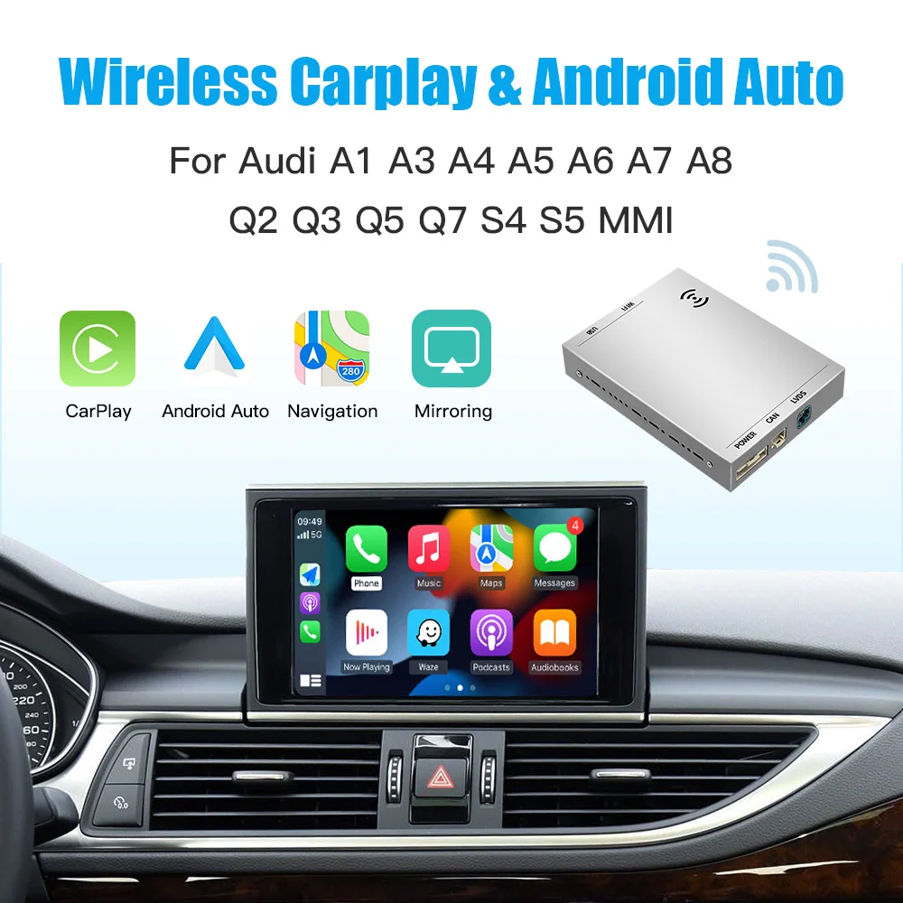CARABC Wireless Apple CarPlay Suitable For Audi A1 A3 A4 A5 A6 A8 Q2 Q3 ...