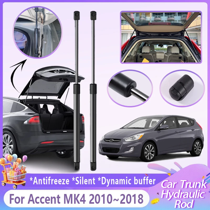 Car Trunk Hydraulic Rod For Hyundai Accent Hatchback 2010~2018 MK4 i25 ...
