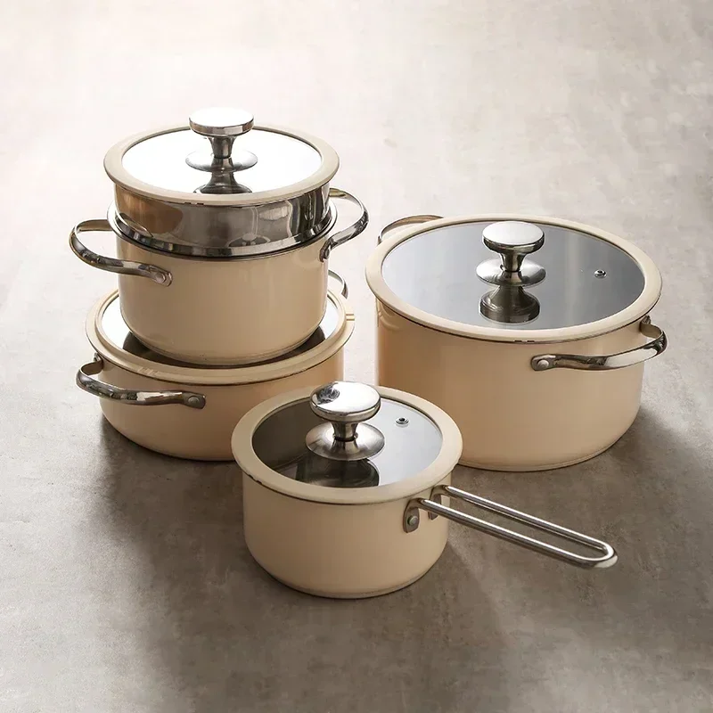 Korean-Stainless-Steel-304-Pot-Set-Double-Ear-Soup-Pot-Single-Handle ...