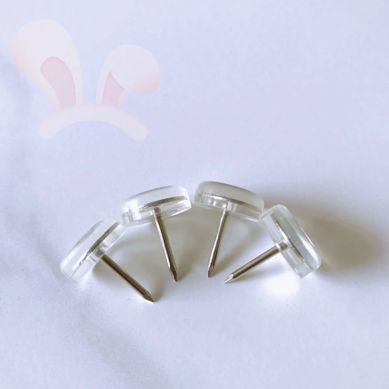 20pcs Furniture Feet Nail Plastic Glide Nails Chair Table Leg Protector ...